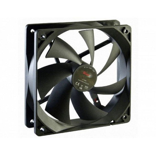 Kuler za PC InterTech Fan F-120-S 12cm ventilator, crna