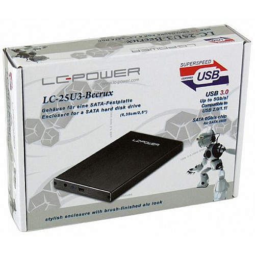 HDD Rack LC Power 2.5 LC-25BU3 SATA Black USB3.0