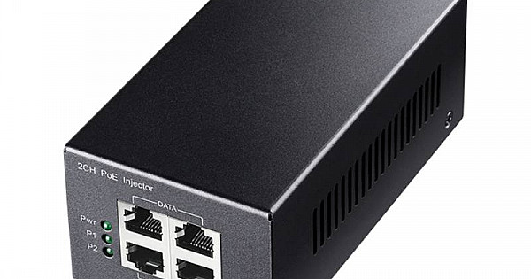 POE220 2 Channel 30W Gigabit PoE+, PoE Injector