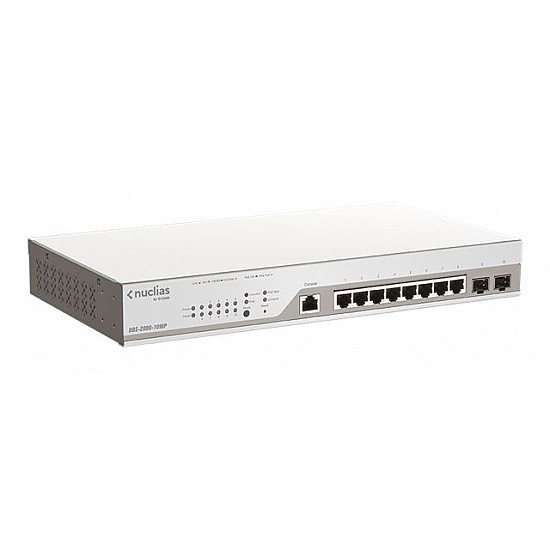 D-Link Nuclias Cloud-Managed PoE Switch, DBS-2000-10MP