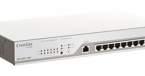 D-Link Nuclias Cloud-Managed PoE Switch, DBS-2000-10MP